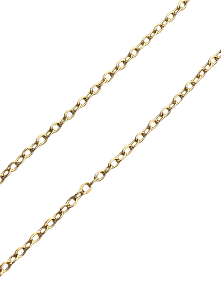 Cadena Acero Inoxidable Dorada – Loni Piedras
